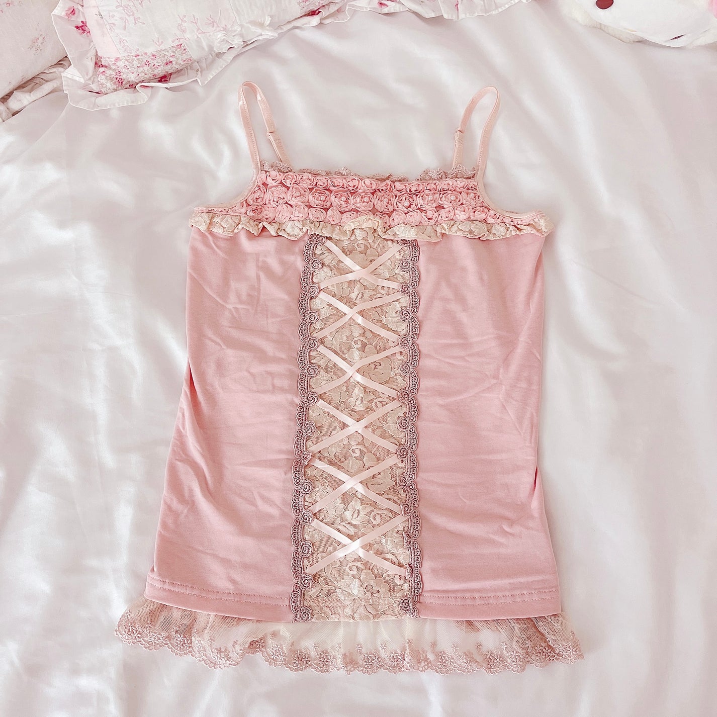 rose motif princess camisole – yamii