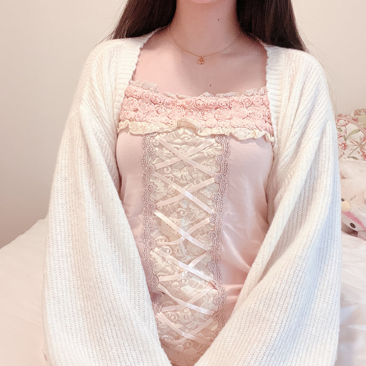 rose motif princess camisole – yamii
