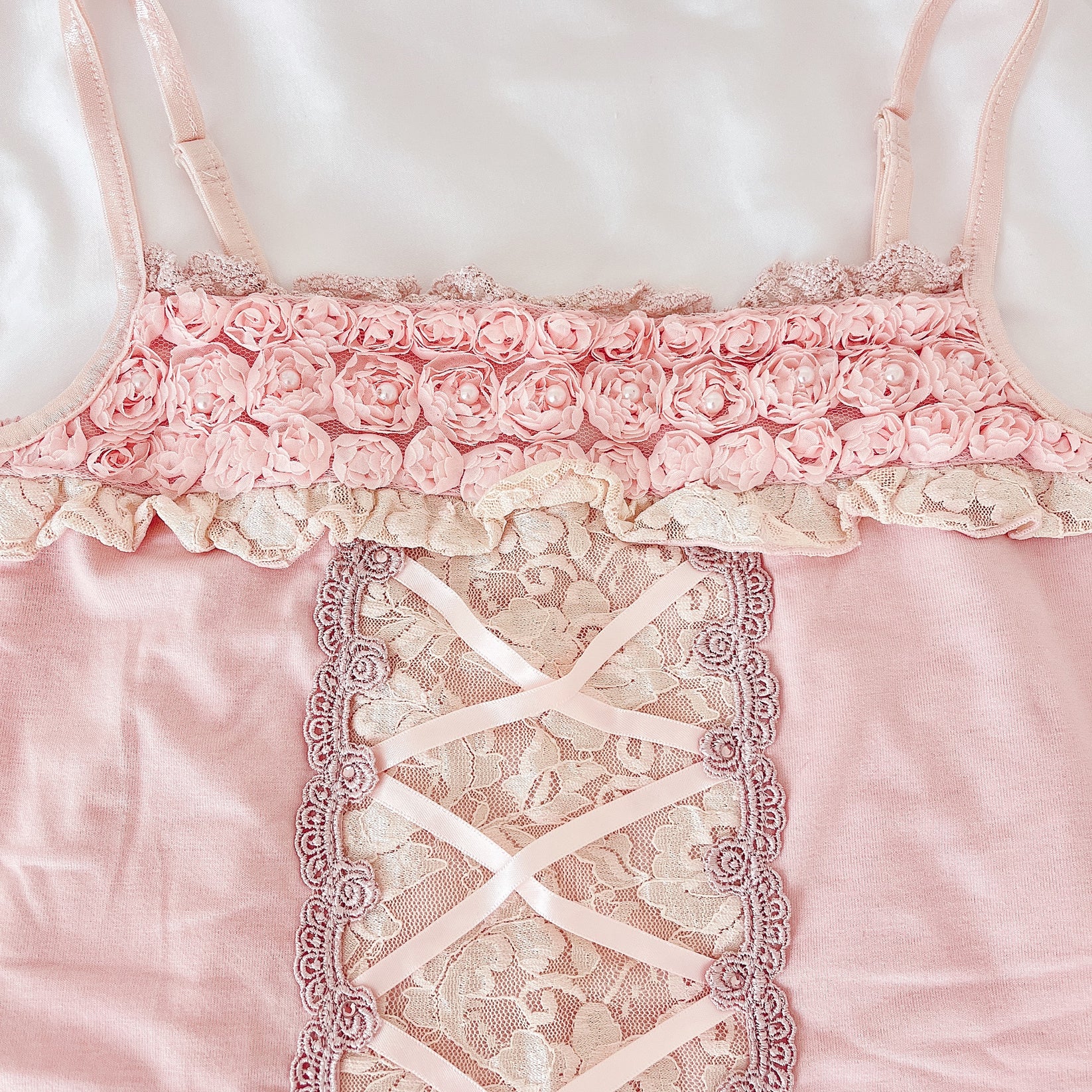 rose motif princess camisole – yamii